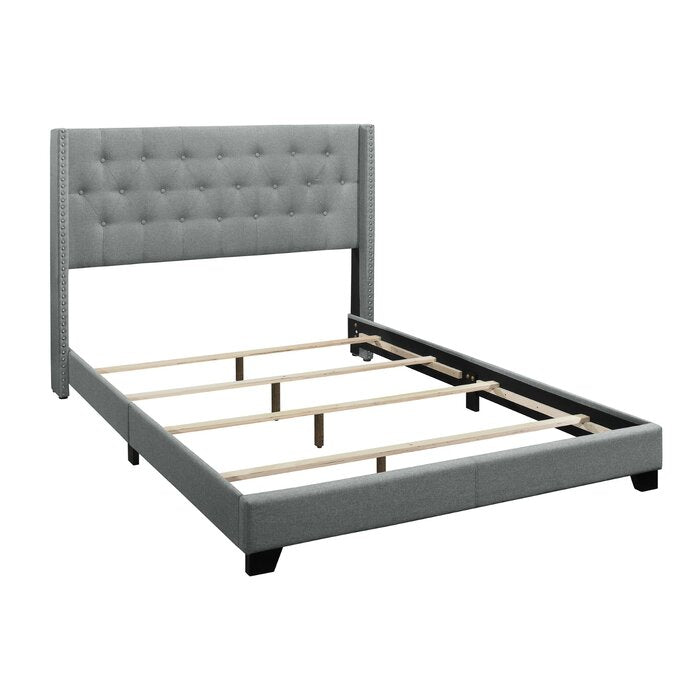 Aadvik tufted upholstered low profile standard bed store