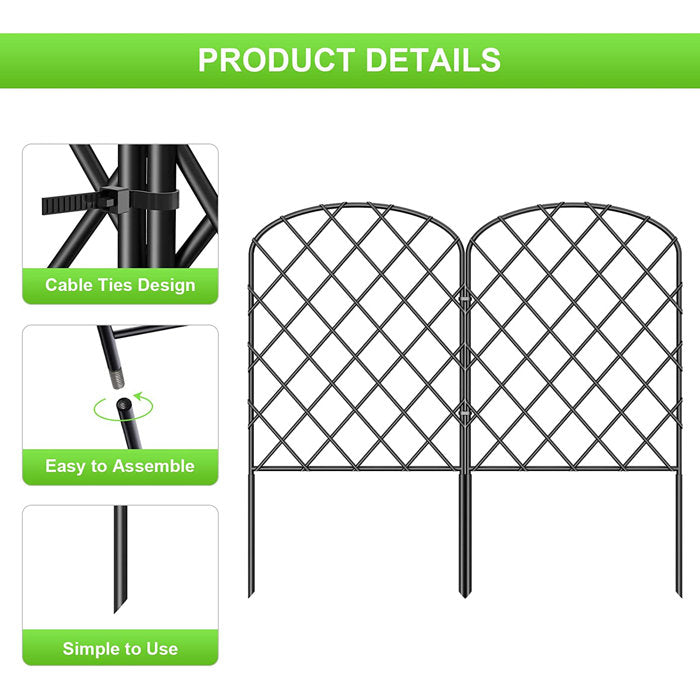 Metal Fence Panel (Set of 10) – Salvage & Co Fishers