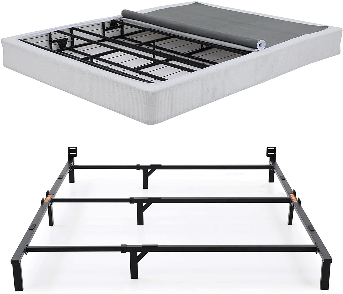 Hercules 7.5-inch High Profile Instant Folding Mattress Foundation wit ...