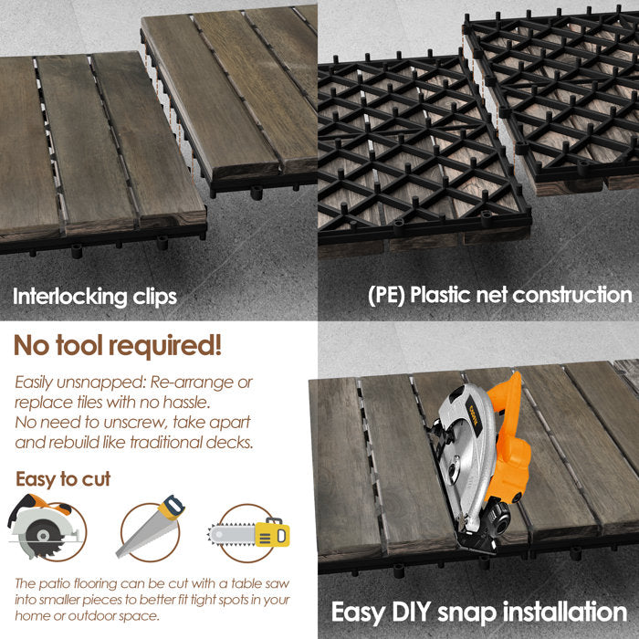 Adt Plastic Interlocking Deck Tile (Set of 10) – Salvage & Co Fishers