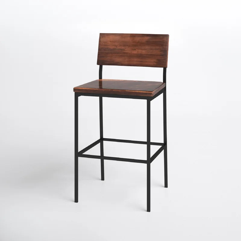 Clea Solid Wood Bar Stool – Salvage & Co Fishers