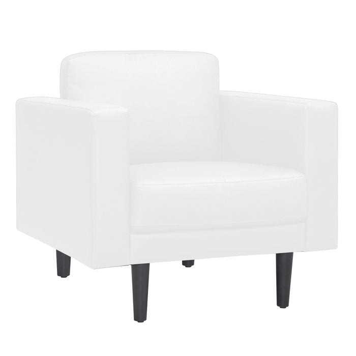 Esin Top Grain Genuine Leather Upholstered Single Sofa Chair for Livin ...
