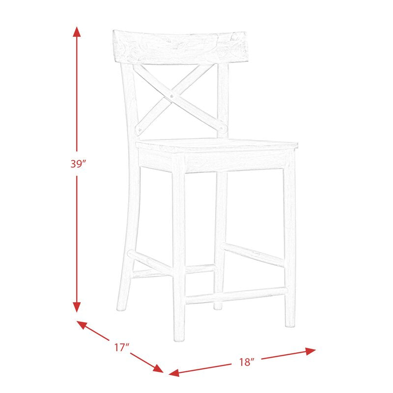 Eugley Solid Wood Counter Stool – Salvage & Co Fishers