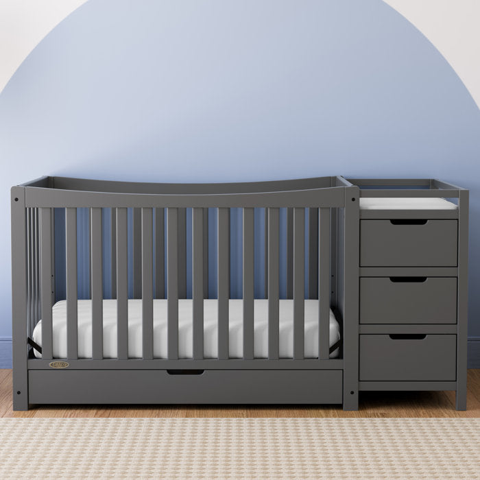 Graco Remi 4-in-1 Convertible Crib and Changer with Storage – Salvage ...