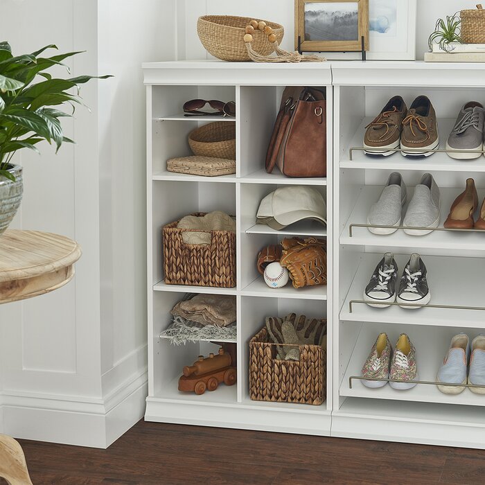 Modular Storage 21.38" W Shelving Unit with 12 Shelves – Salvage & Co ...