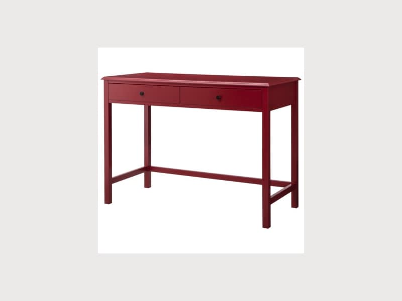 Windham Wood Writing Desk with Drawers - Threshold, Color: Red, #6292 ...
