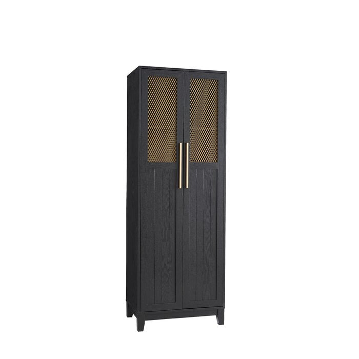Black Roshundra Mesh Door Bar Cabinet – Salvage & Co Fishers