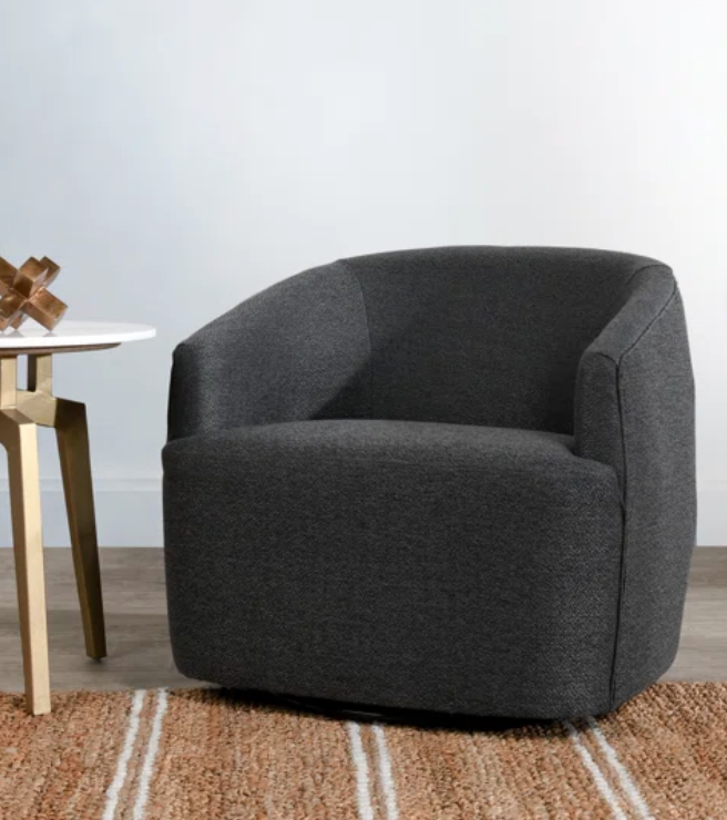 Inavale Upholstered Swivel Accent Chair – Salvage & Co Fishers