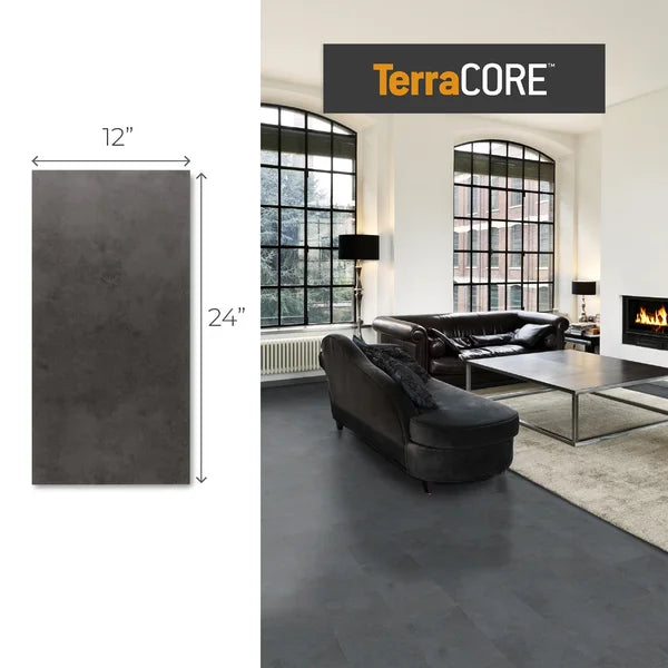 Terracore Calacatta 12" x 24" x 7mm Luxury Vinyl Plank - 32 sq. ft ...