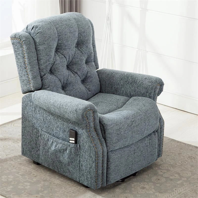 Comfort Pointe Madison Steel Blue Lift Chair – Salvage & Co Fishers