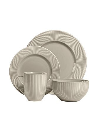 Linea 16 Piece Dinnerware Set Grey(1956RR) – Salvage & Co Fishers